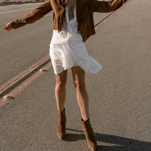 PAIGE | Jackets & Coats | Black Paige Darlene Black Suede Jacket Nwt ...